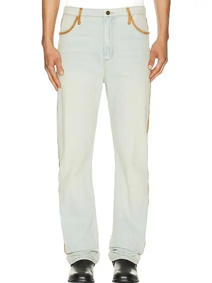 AUSTIN POST Leather Edge Highland Slim Cut Jean - Lived
