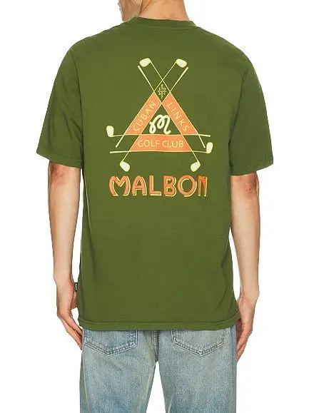 MALBON Bermuda Trinity Tee - Chive