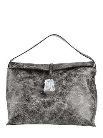 Gcds Large Tote Bag With Magnetic Fastening - Grey