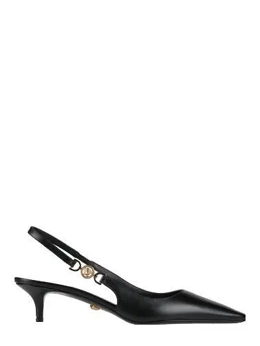 Versace Calfskin Slingback Pumps - Black