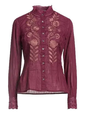 Antik Batik Embroidered Cotton Shirt - Red