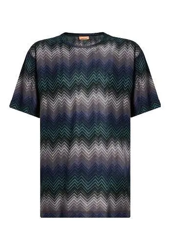 Missoni T-shirt Size Cotton, Polyester - Blue