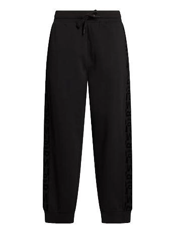 EA7 Cotton And Elastane Track Pants - Black
