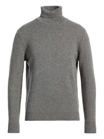 ARAGONA Cashmere Turtleneck Sweater - Grey