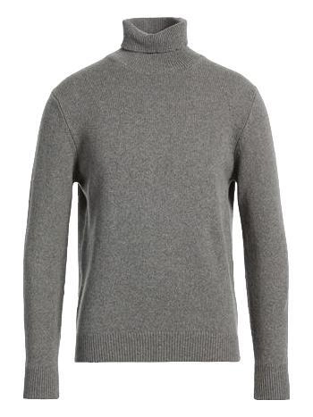ARAGONA Cashmere Turtleneck Sweater - Light Grey