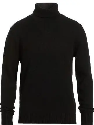 ARAGONA Cashmere Turtleneck - Black