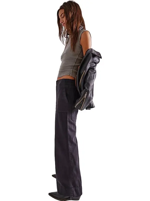 We The Free Breezy Denim Wide-leg Jeans - Black