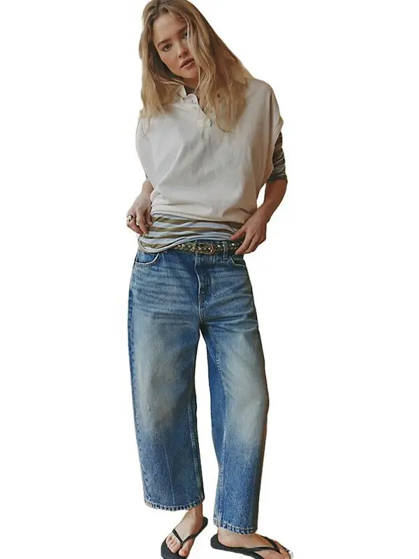 We The Free Deep Trance Dropped Boyfriend Jeans - From Beyond