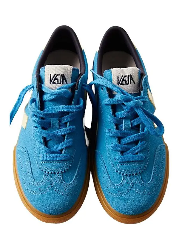 VEJA Volley Trainers In Organic Cotton Canvas And Suede - Egee Sun