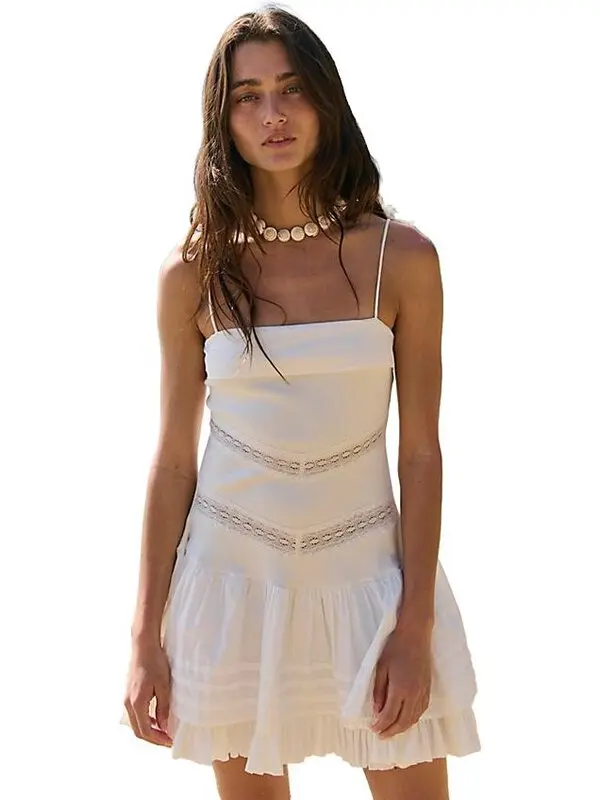 Free People Bliss Beauty Mini Dress - Ivory