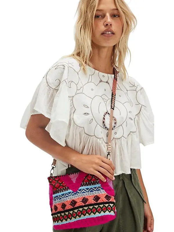 ENSHALLA Multi Pattern Crossbody Bag - Multicolor