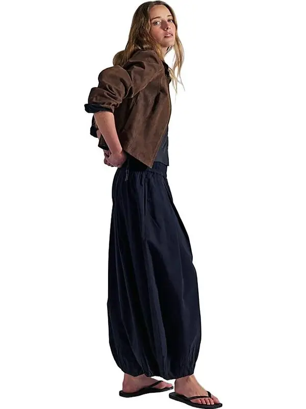 Free People Moonflower Balloon Trousers - Black