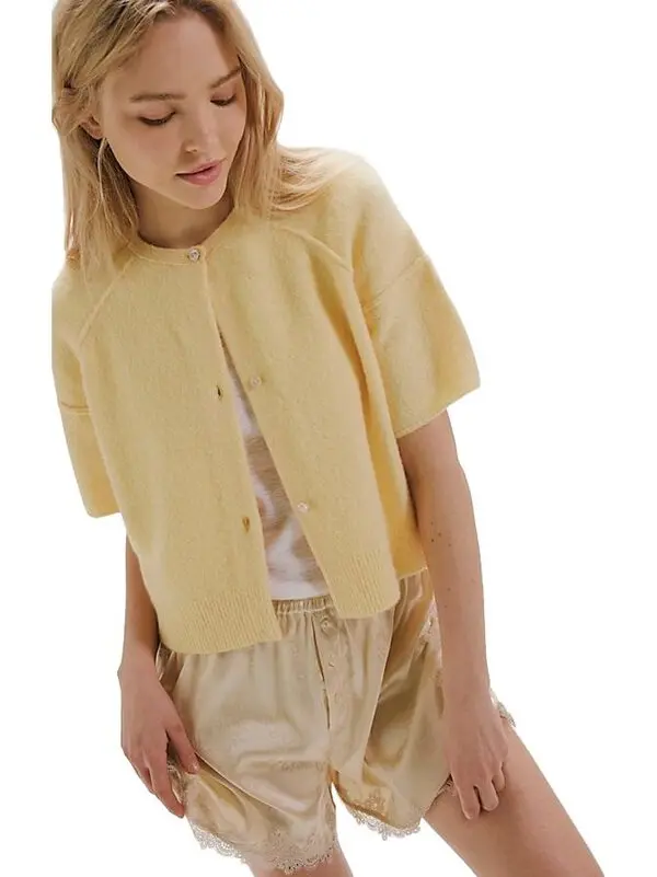Free People See Me Softspun Cardigan - Sunlight