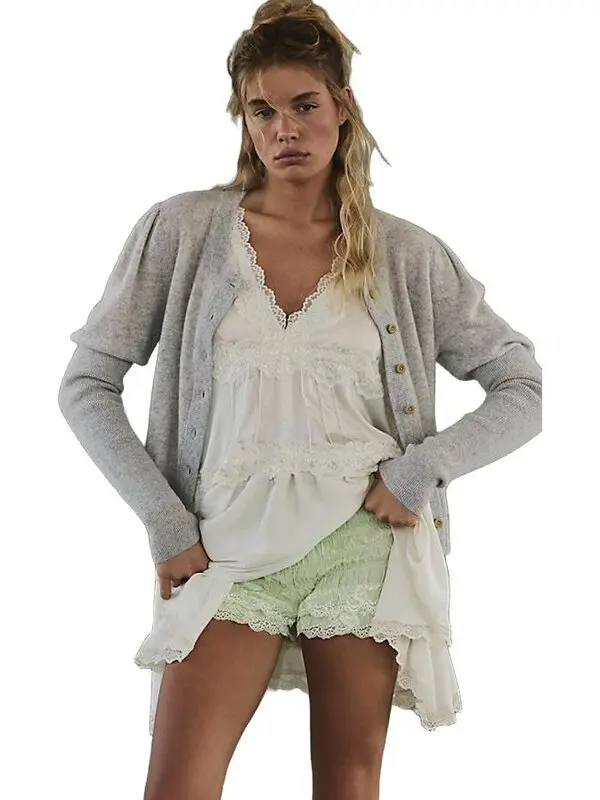 Free People Sloane Cashmere Cardigan - Frost