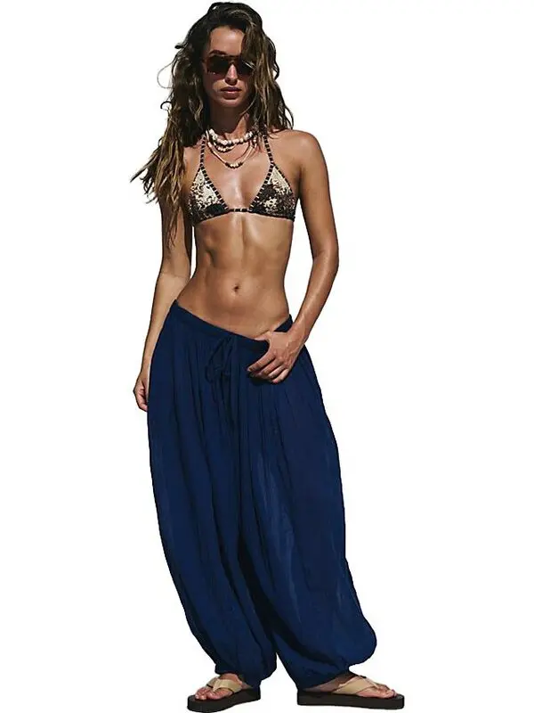 Free People Balloon Silhouette Cotton Pants - Posedion