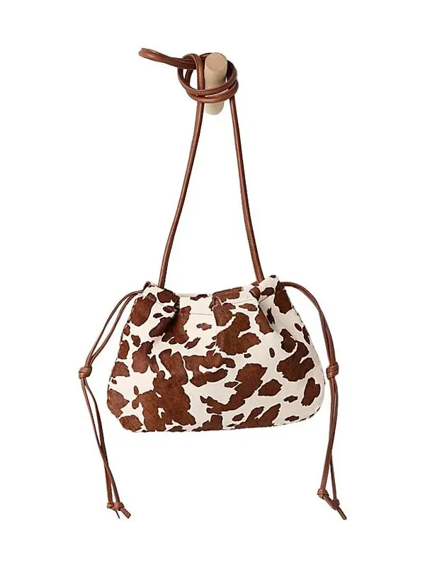 Intentionally Blank Comet Cowhide Crossbody Bag - Brown Pattern