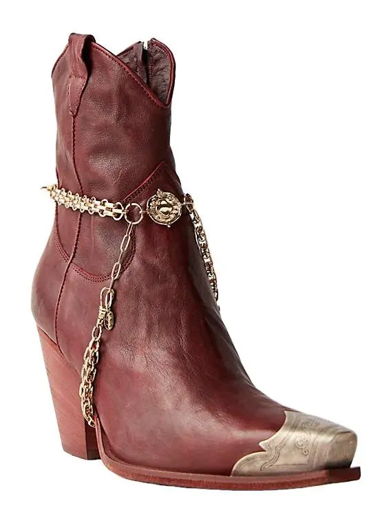 Free People Western Boot Harness With Charms - Gold