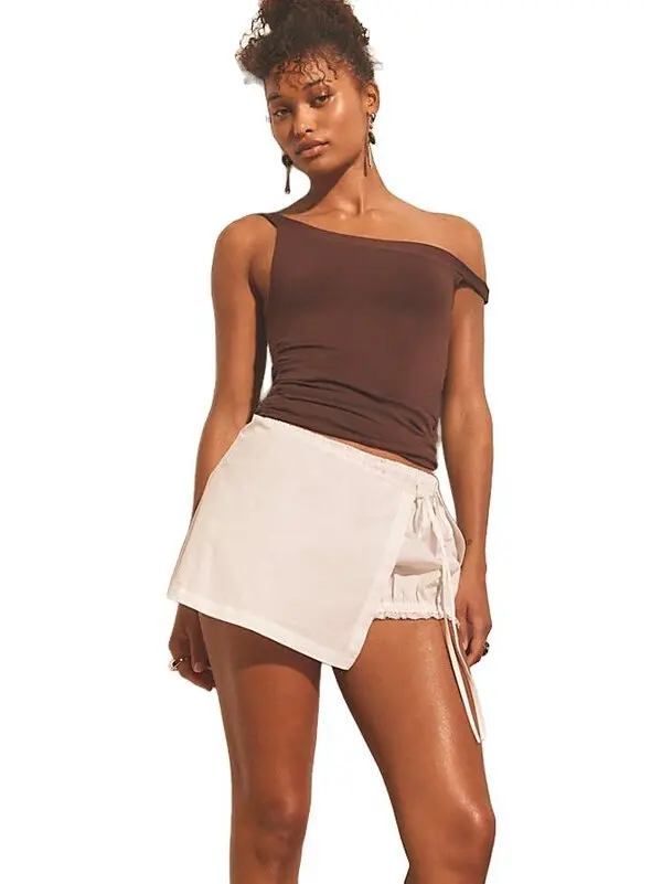 INTIMATELY Asymmetrical Seamless Tank Top - Fp Fudge