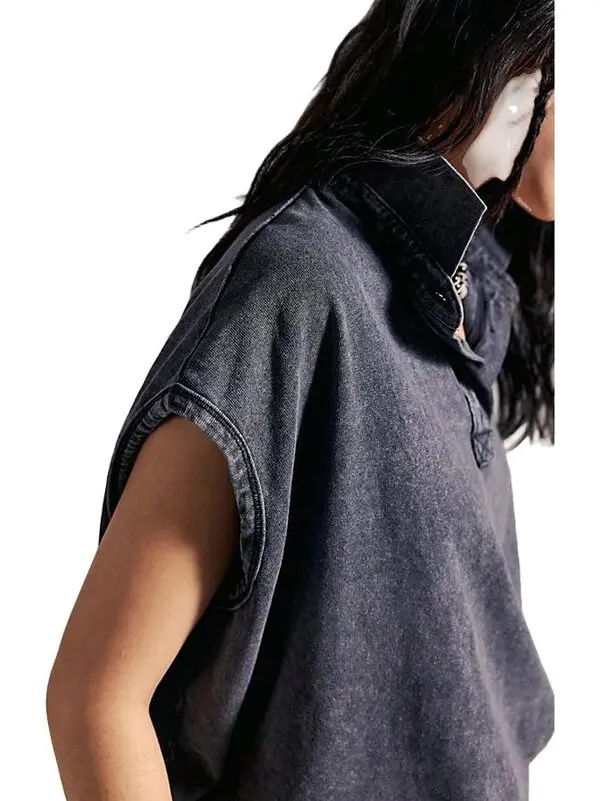 We The Free Keep On Polo Shirt - Black