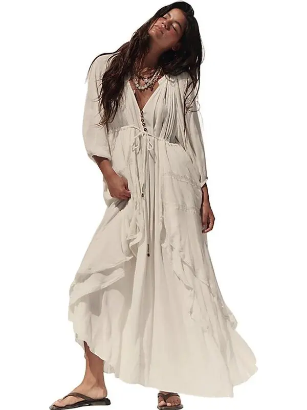 Free People Plenty Of Love Maxi Dress - Ivory