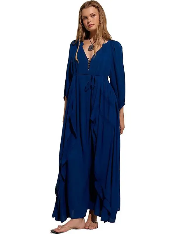 Free People Plenty Of Love Maxi Dress - Poseidon