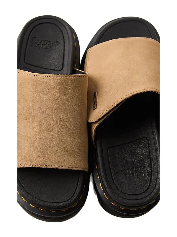 Dr. Martens Zebzag Platform Slides - Tan