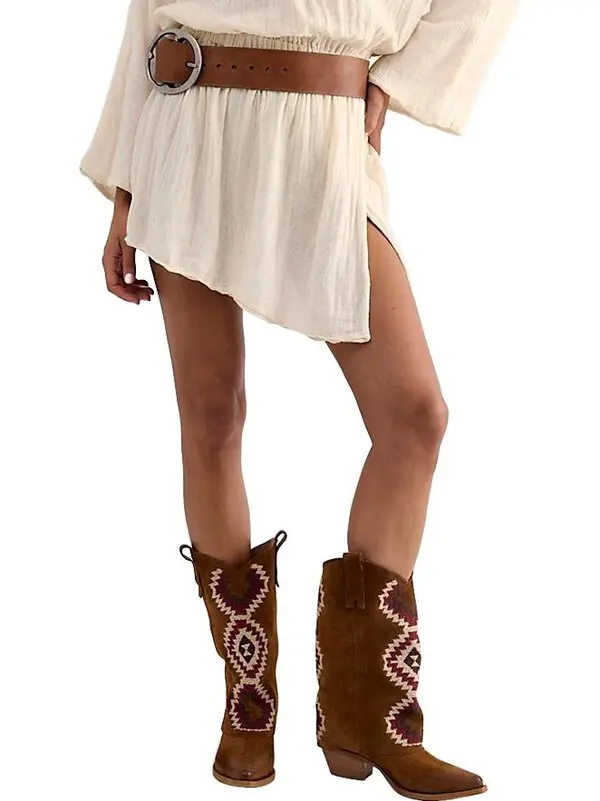 FP COLLECTION Day Trip Western Boots - Tan
