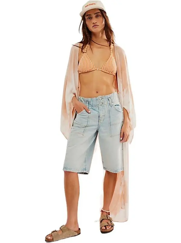 Free People Spellbound Tie Dye Duster Top - Cafe