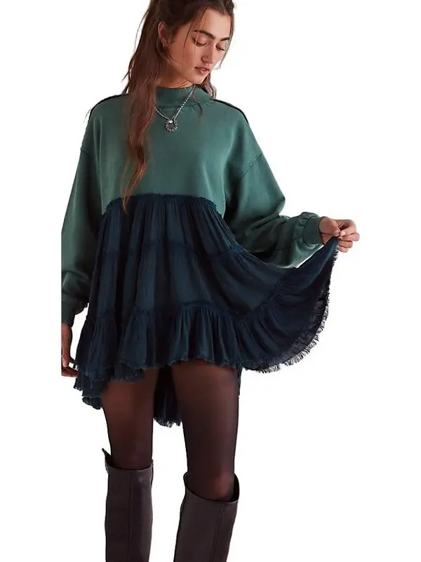 We The Free Pixie Mockneck Sweatshirt - Rainforest
