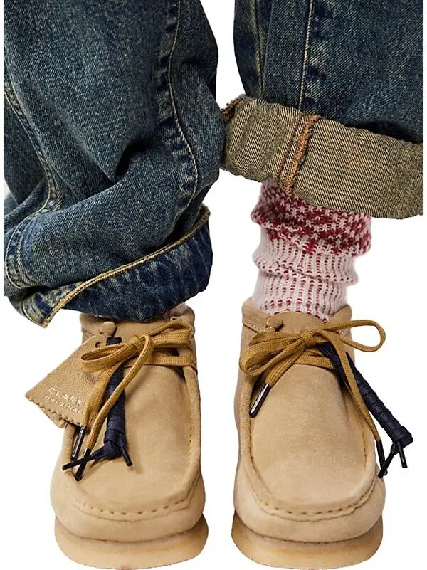 Clarks Wallabee Ankle Boots - Maple Suede