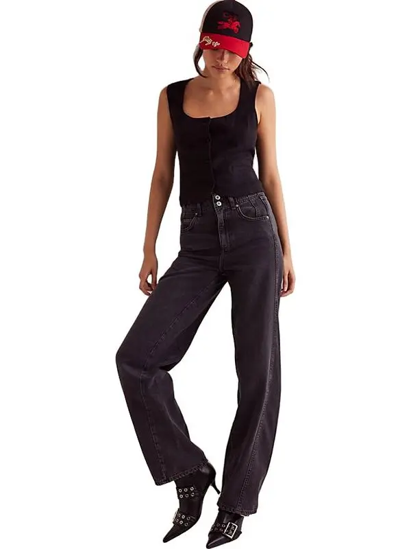 We The Free Aster Straight-leg Jeans - Asteroid