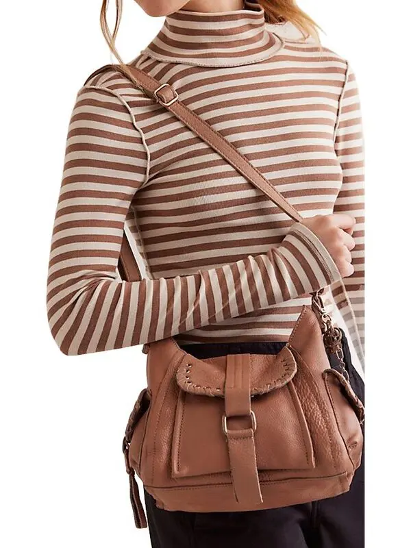 We The Free Baby Leigh Distressed Tote Bag - Saddle