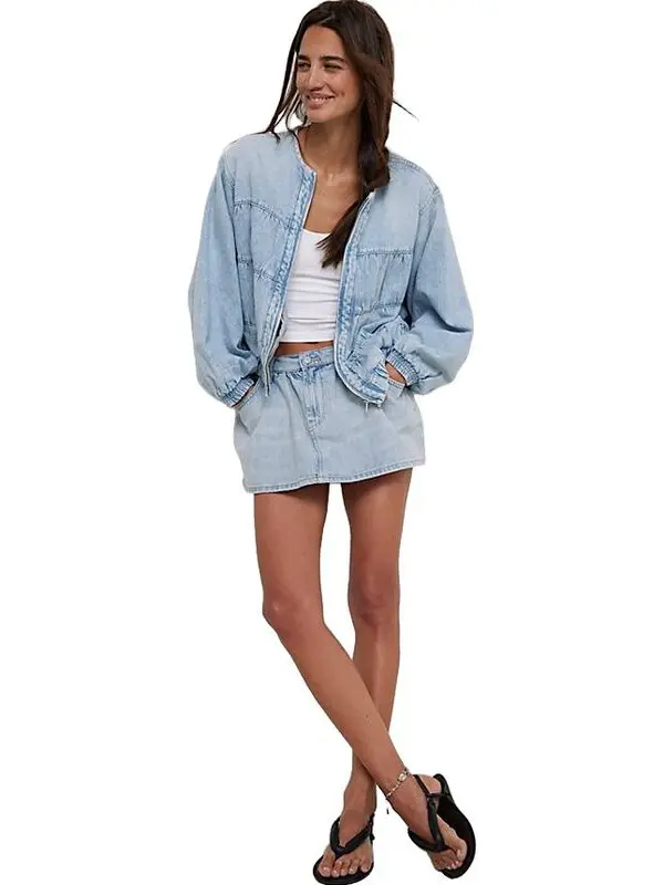 We The Free Layla Denim Jacket - Sunbeam