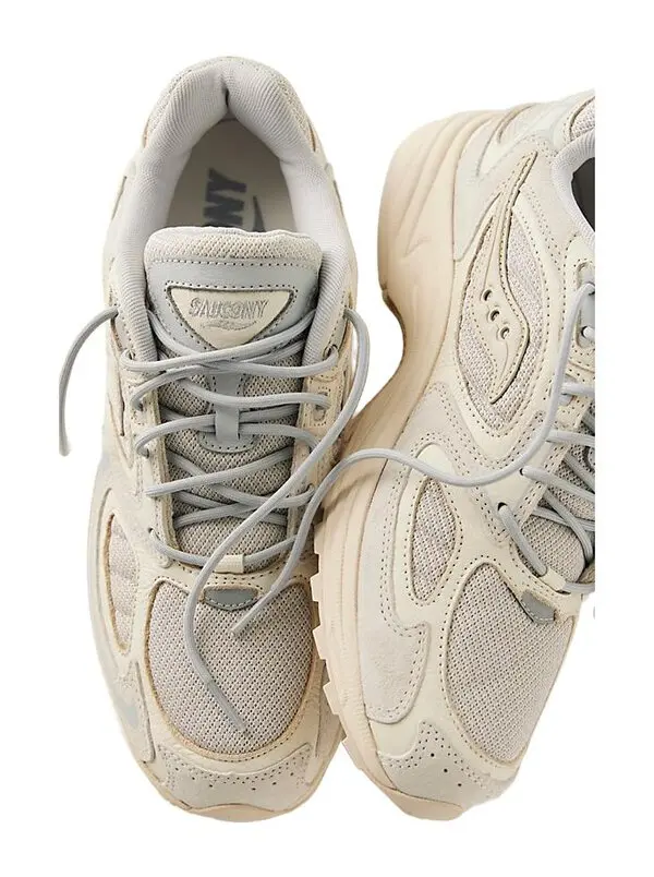 Saucony Grid Jazz 9 Lace-up Sneakers - Cream/ghost