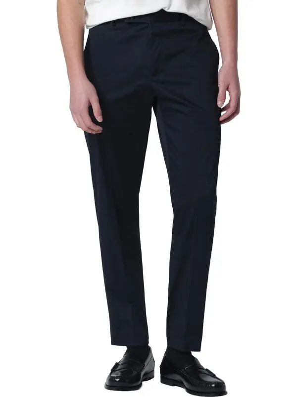 PT TORINO Tailored Cotton-blend Trousers - Blue