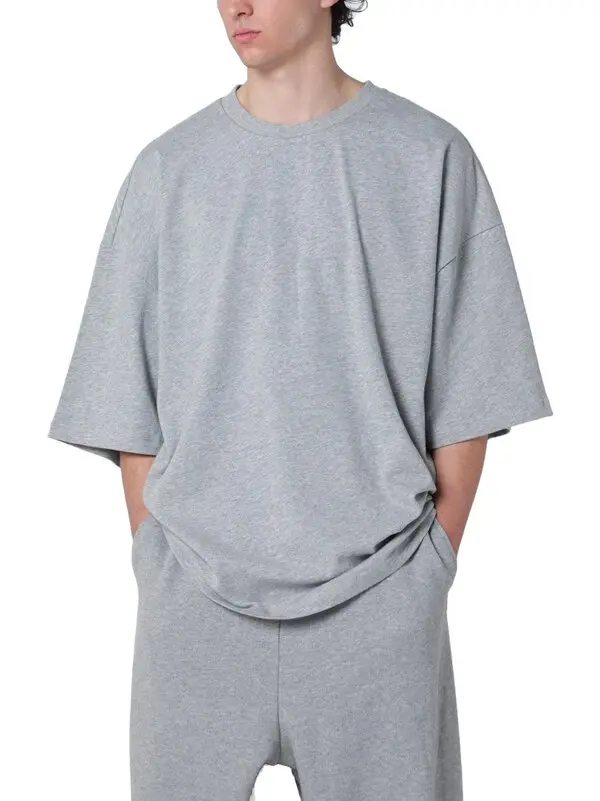 ENTIRE STUDIOS Black Boxy T-shirt - Grey