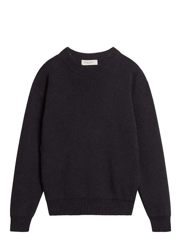 GOLDEN GOOSE Navy Cotton Sweater - Blue