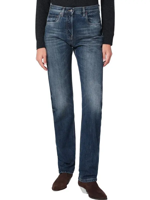Prada Washed Denim Jeans - Blue