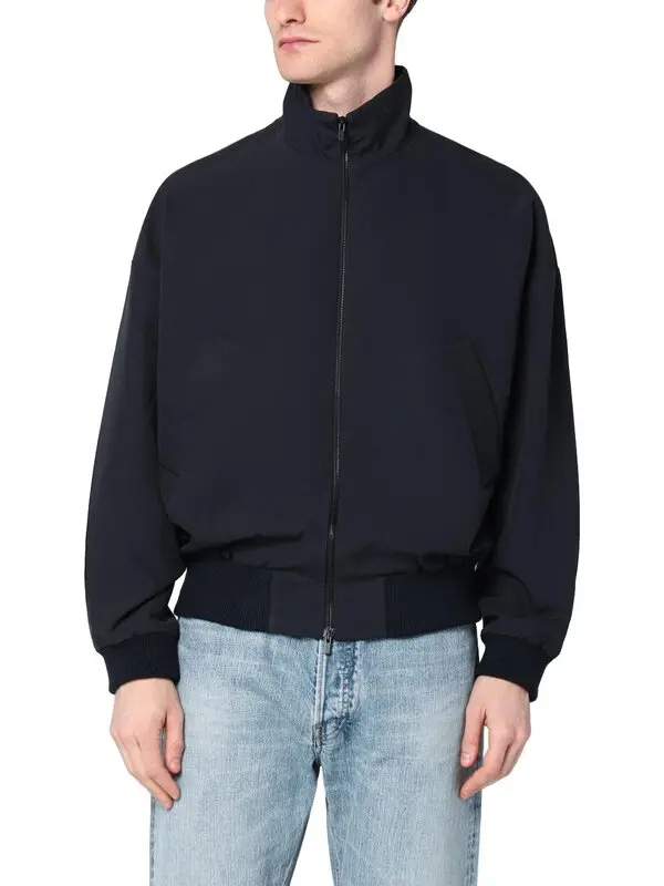 Fear Of God Navy Virgin Wool Zip Jacket - Blue