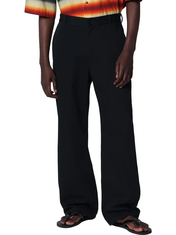 Loewe Regular-fit Cotton Twill Trousers - Blue