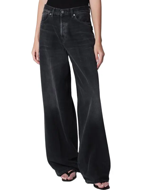 HAIKURE Bethany Wide-leg Jeans In Vintage - Black