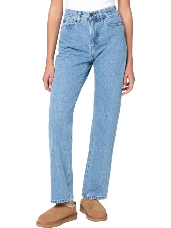 Carhartt Work In Progress Noxon Denim Straight Leg Jeans - Blue