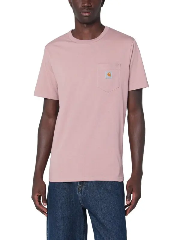 Carhartt Work In Progress S/s Pocket T-shirt Glassy - Pink