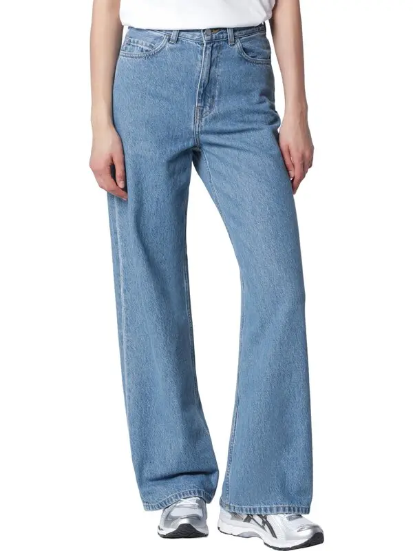 Carhartt Work In Progress Jane High-waisted Jeans In Blue Denim - Light Blue