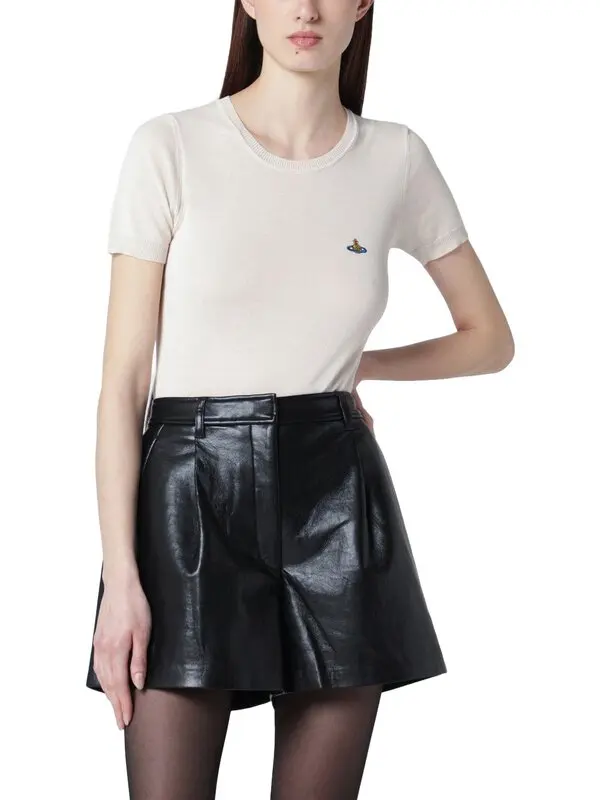 VIVIENNE WESTWOOD Bea Cream Cotton Top - Beige
