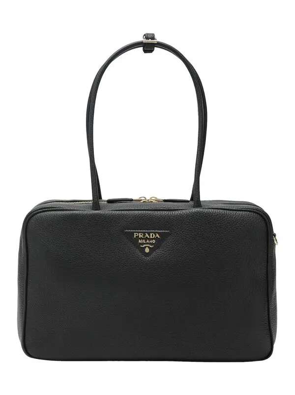 Prada Leather Duffle Bag - Black