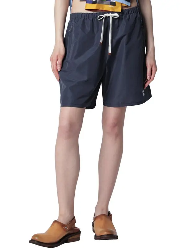 Miu Miu Tec Fabric Windproof Bermuda Shorts - Blue