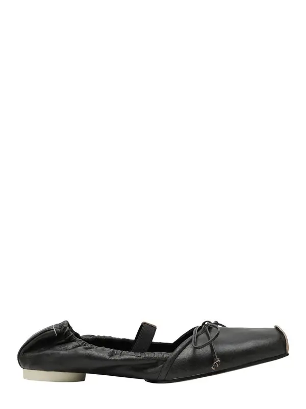 MAISON MARGIELA Square Toe Ballerinas - Black