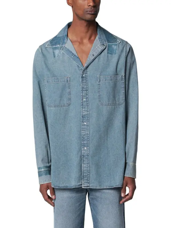 MAISON MARGIELA Ice Blue Denim Shirt - Light Blue