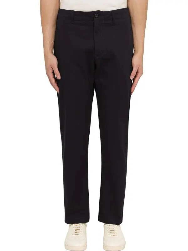 DEPARTMENT 5 Navy Cotton Trousers - Blue